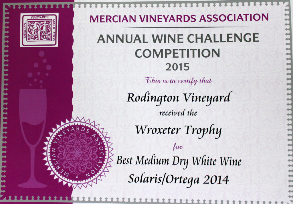Our awards - Rodington Vineyard